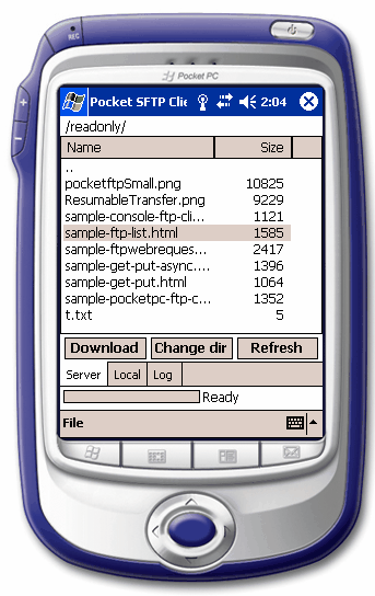 PocketSFTP - SFTP client sample - Rebex.NET PocketSFTP - SFTP client sample - Rebex.NET