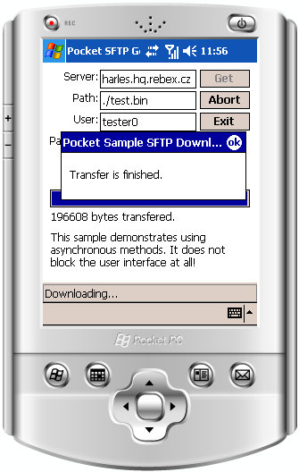 PocketGet - SFTP downloader (.NET Compact Framework) sample - Rebex.NET PocketGet - SFTP downloader (.NET Compact Framework) sample - Rebex.NET