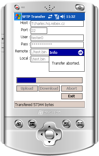 Resumable SFTP transfer GUI utility (.NET Compact Framework) sample ... Resumable SFTP transfer GUI utility (.NET Compact Framework) sample ...